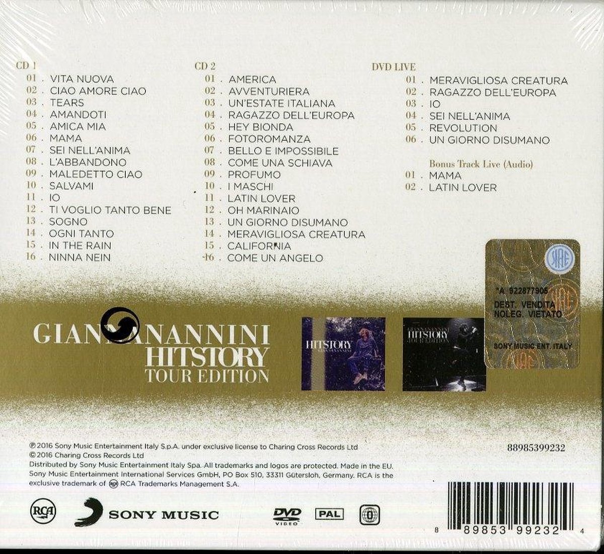 Hitstory, Gianna Nannini | CD (album) | Musique | bol.com