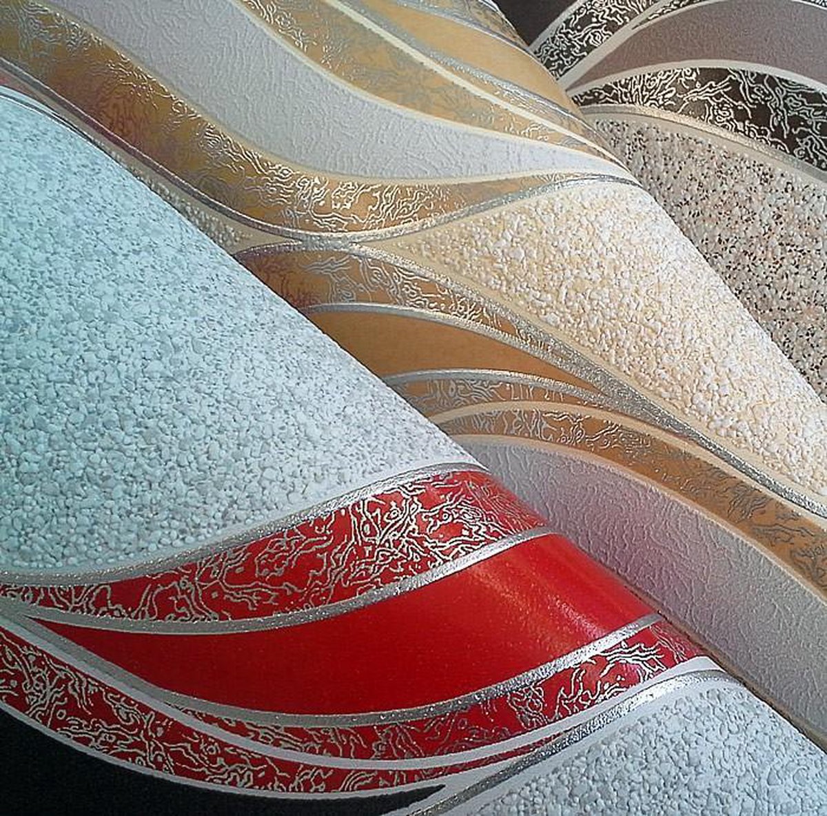 Design behangpapier EDEM 1025-14 granietpleister golven patroon ...