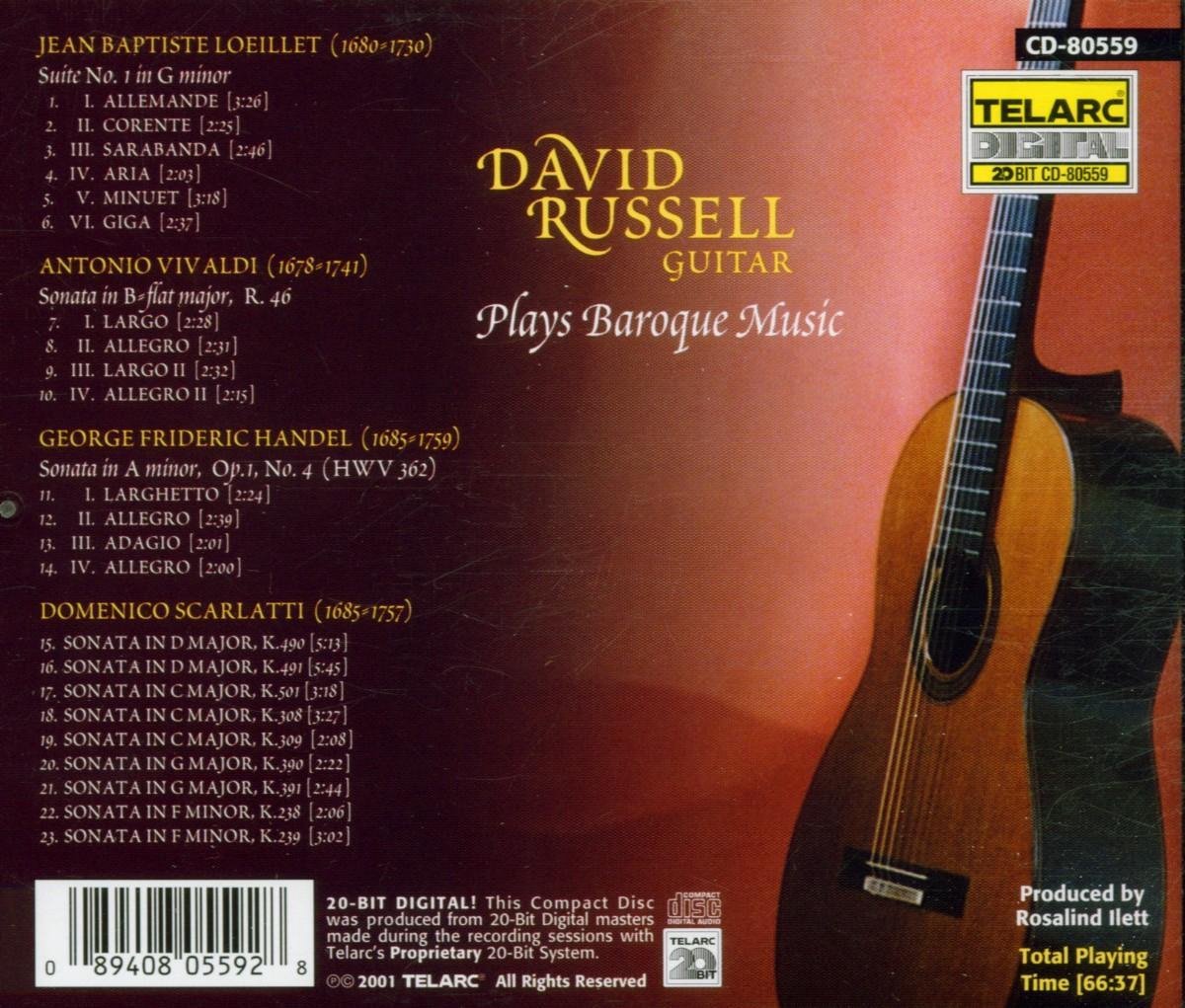 David Russell plays Baroque Music, Russell Gtr | CD (album) | Muziek ...