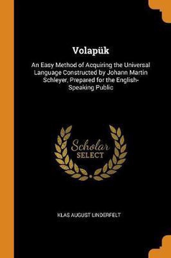 Volap k, Klas August Linderfelt | 9780341896371 | Boeken | bol.com