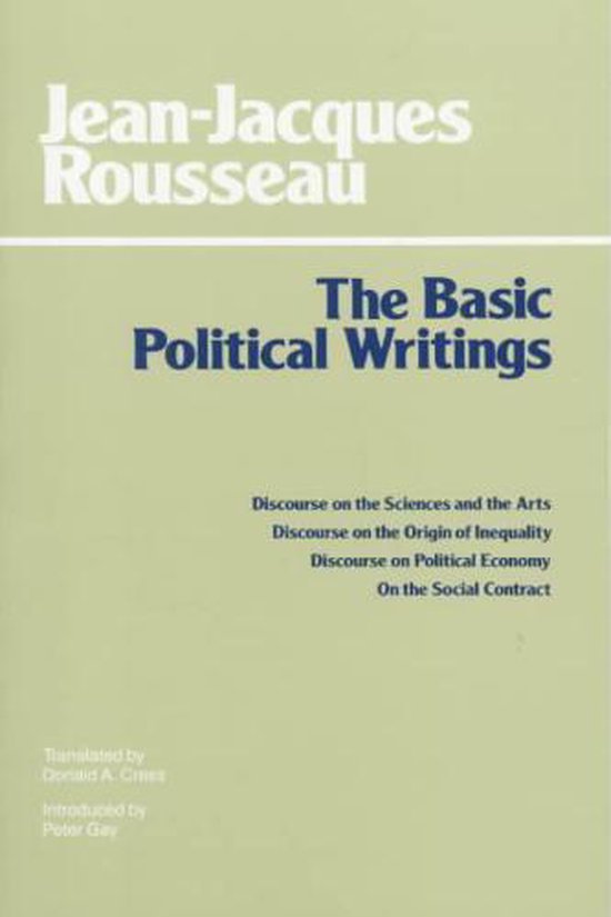 Basic Political Writings | 9780872200470 | Jean-Jacques Rousseau ...