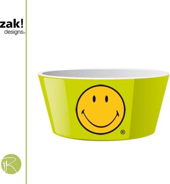 Zak!Designs Smiley - Ontbijtkom - 15 cm - Geel | bol.com