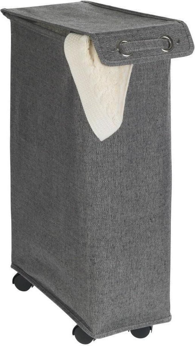 Wenko Wasmand orno Prime antraciet grijs op wieltjes | bol.com