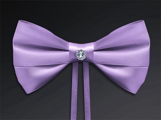 Partydeco - Strik paars steentje (4st) | bol