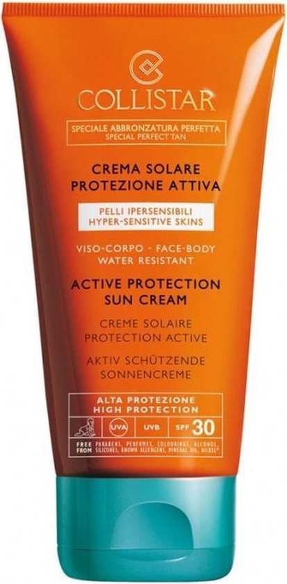 Collistar Active Protection Sun Cream Face Body Zonnecrème SPF30 - 150 ...