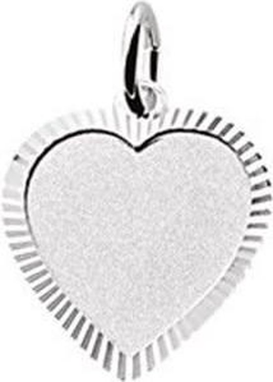 Tomylo Zilveren graveerplaat, hartje. | bol