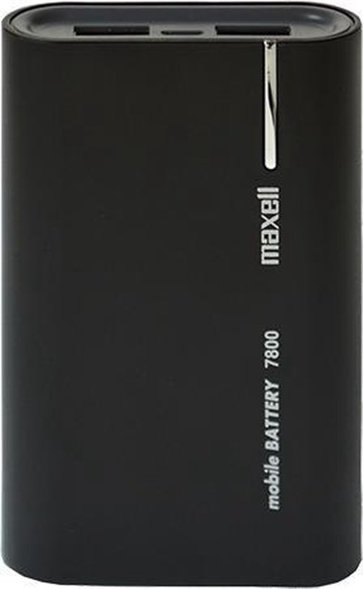 Maxell Storm 7800 powerbank Zwart Lithium-Ion (Li-Ion) 7800 mAh | bol.com