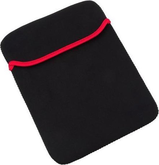 Universele 12 Inch Tablet Sleeve Zwart/Rood | bol