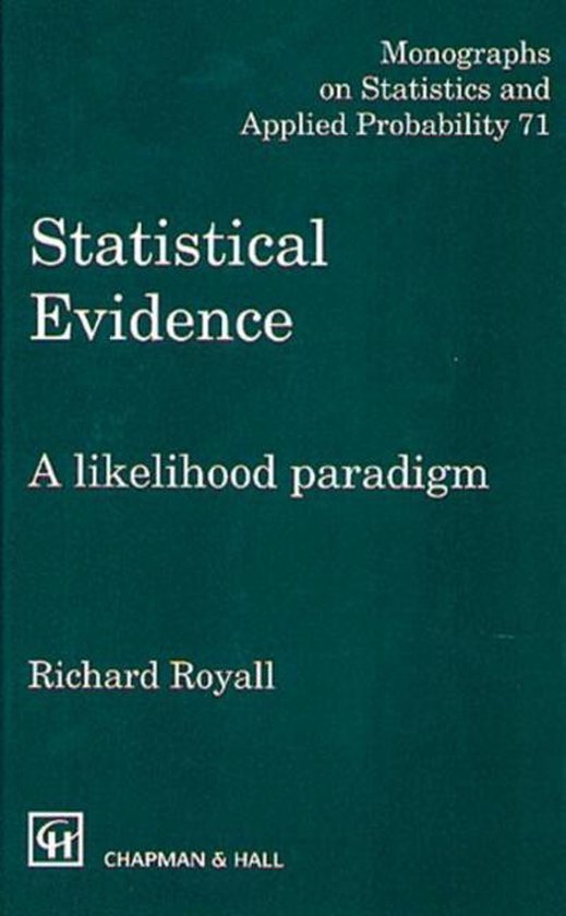 Statistical Evidence | 9780412044113 | Richard Royall | Boeken | bol