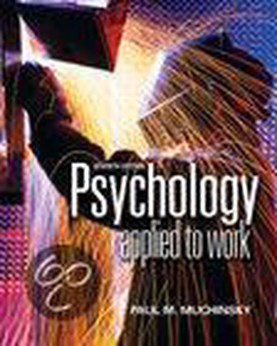 Psychology Applied To Work, Paul M. Muchinsky | 9780534596255 | Boeken | bol.com