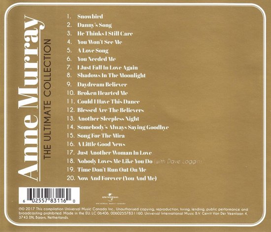 Ultimate Collection, Anne Murray | Muziek | bol