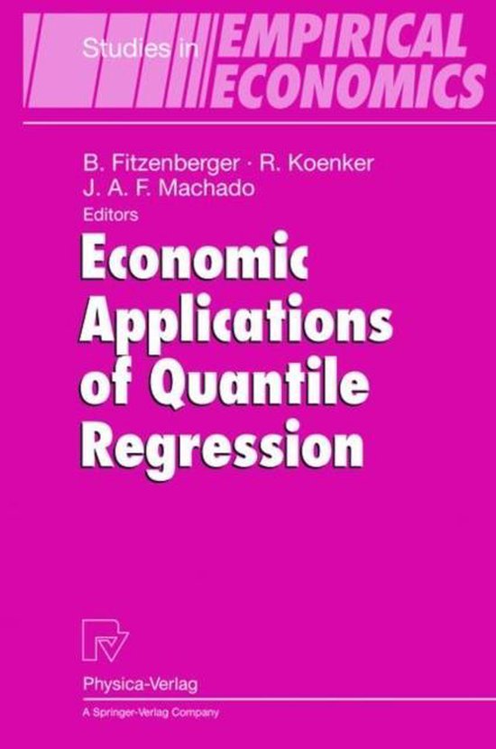 Economic Applications of Quantile Regression | 9783790825022 | Bernd ...