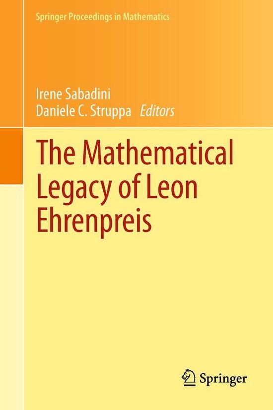 Springer Proceedings in Mathematics 16 - The Mathematical Legacy of ...