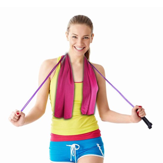 Microvezel Handdoek Cooling Towel Sporthanddoek – Roze | bol