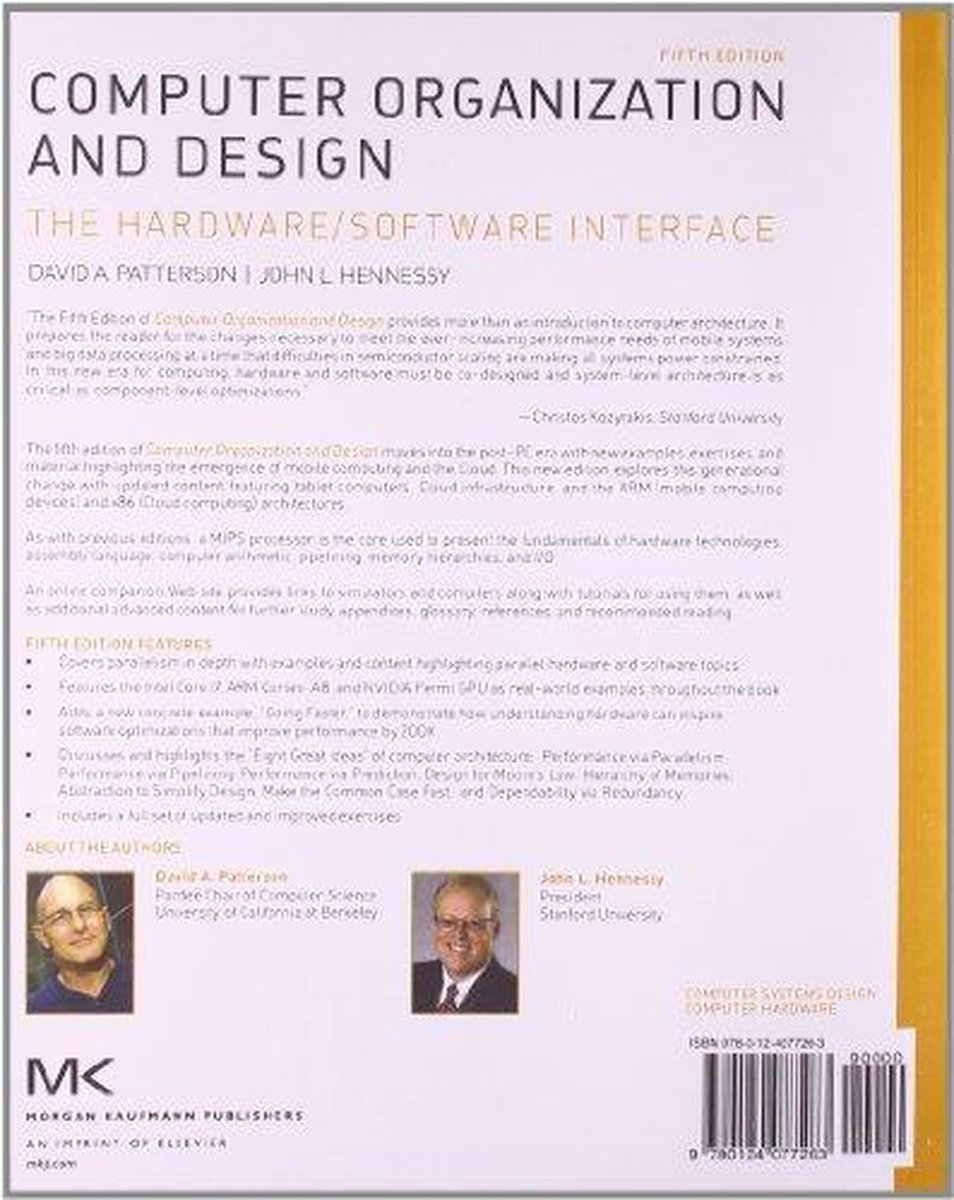 Computer Organization and Design MIPS Edition | 9780124077263 | David Patterson | Boeken | bol.com