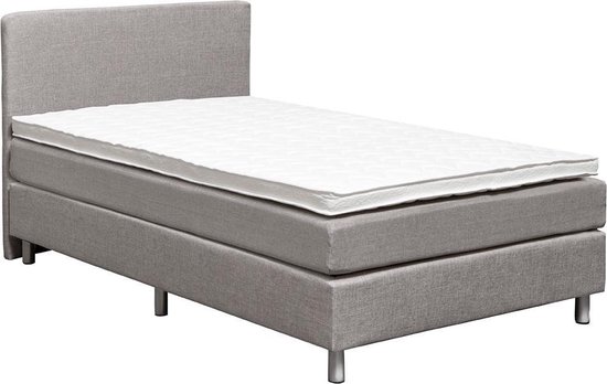 HomingXL Elbe - Boxspring - Grijs - 120 x 200 cm | bol.com