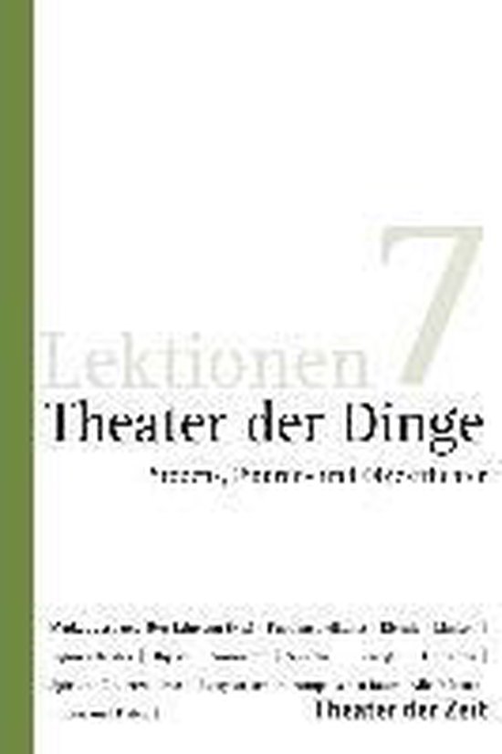 Theater der Dinge | 9783957490698 | Boeken | bol.com
