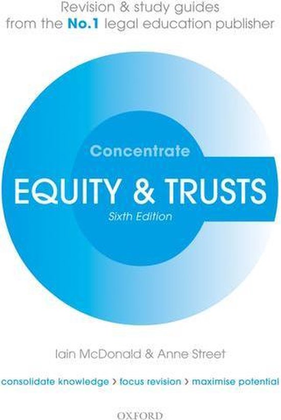 Equity & Trusts Concentrate (ebook), Iain Mcdonald | 9780192547279 ...