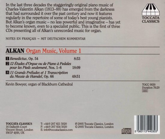 Kevin Bowyer - Alkan Organ Works Volume 1 (CD), Kevin Bowyer | Muziek | bol