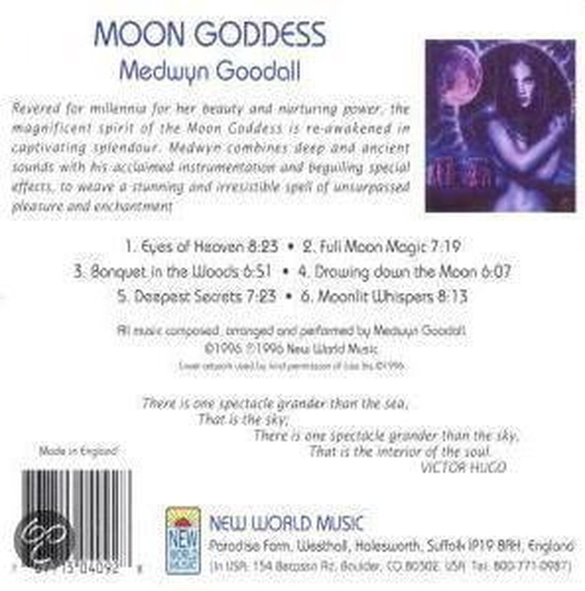 Moon Goddess, Medwyn Goodall | CD (album) | Muziek | bol.com