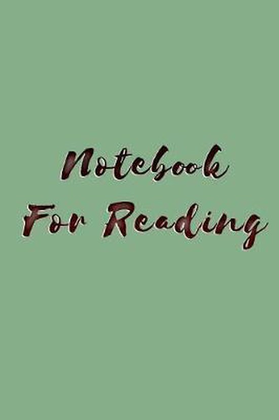 Notebook for Reading | bol.com