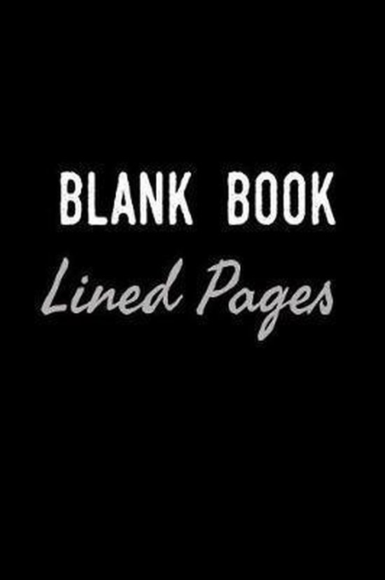 Blank Book Lined Pages | bol.com