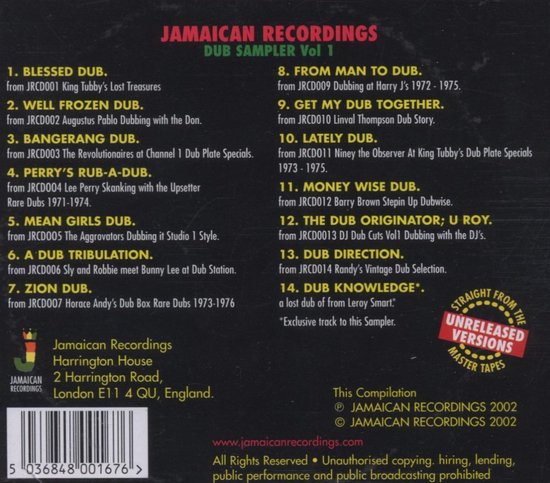 Jamaican Recordings Dub.., various artists | CD (album) | Muziek | bol.com