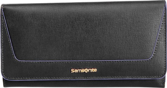 Samsonite Overslagportemonnee - Lady Saffiano II Slg L Black | bol.com
