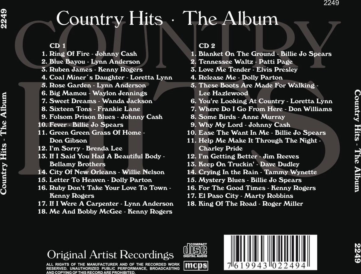 Country Hits, various artists | CD (album) | Muziek | bol