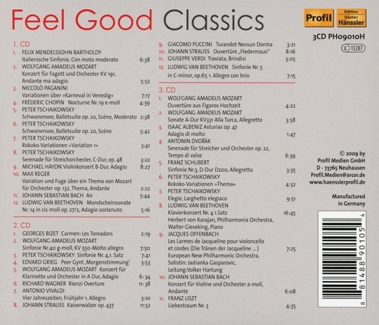 Feel Good Classics 3-Cd, Herbert Von Karajan Herbert Blomstedt | CD ...