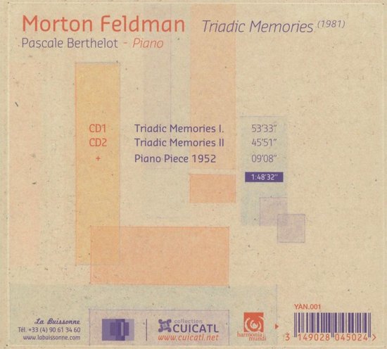 Pascale Berthelot - Triadic Memories I & II (CD), Pascale Berthelot ...