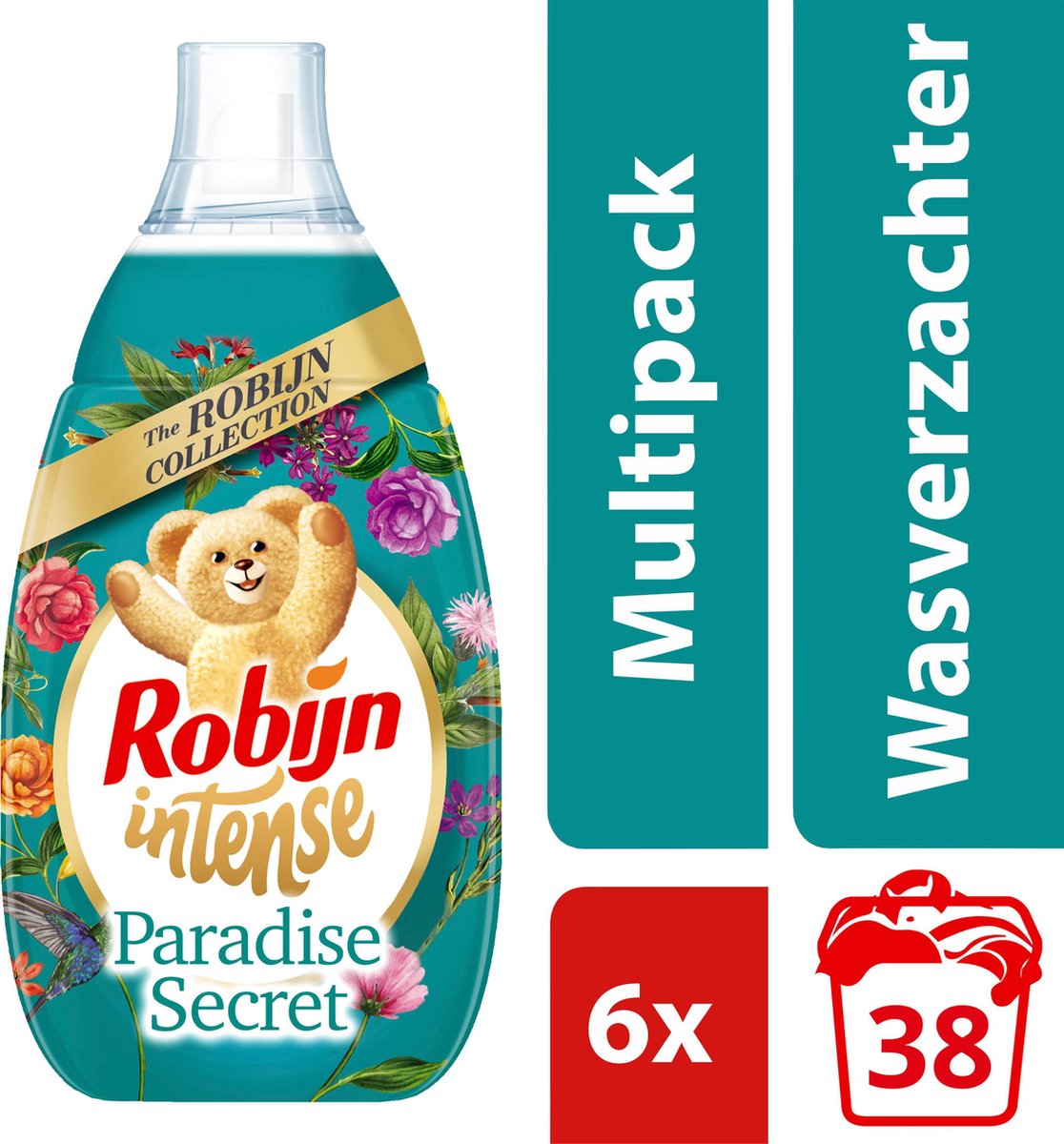 Adoucissant Robijn Intense Paradise Secret - 228 lavages - 6 x 570 ml ...