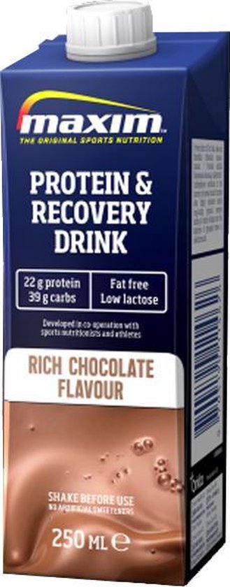 10x Maxim Recovery Drink Chocolate 250ml | bol.com