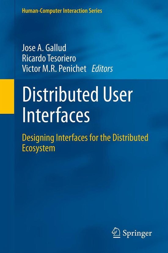 Human–Computer Interaction Series - Distributed User Interfaces (ebook ...