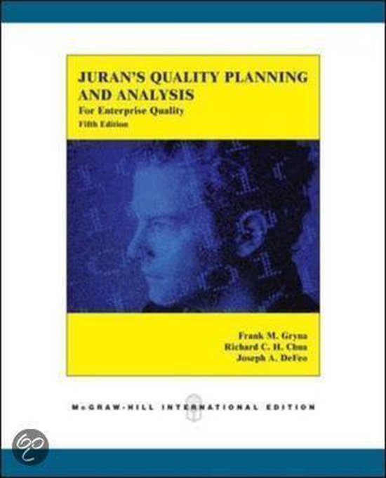 Juran's Quality Planning and Analysis for Enterprise Quality ...