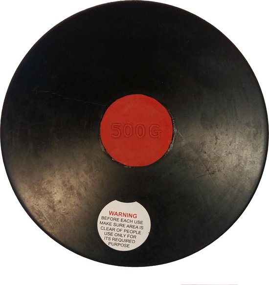 Discuswerpen | Indoor / Outdoor | Rubber Training Discus 0.5 kg | bol