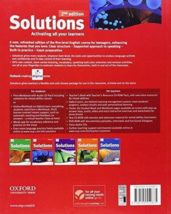 Solutions: Pre-Intermediate: Student's Book | 9780194552875 | Oxford ...