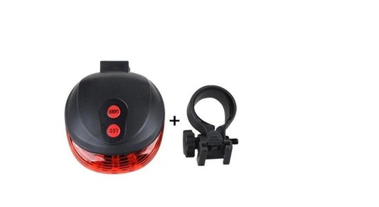 Fiets Achterlicht Achter Lamp - LED Fiets verlichting - Incl. laser ...