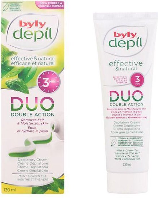 DEPIL DUO crema depilatoria menta y té groen PS 130 ml | bol