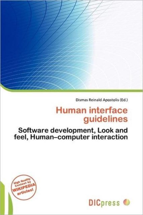 Human Interface Guidelines | 9786136644196 | Boeken | bol.com