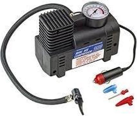 Compresseur Car Plus 12 volts 18 bars 250 psi plastique Zwart | bol.com