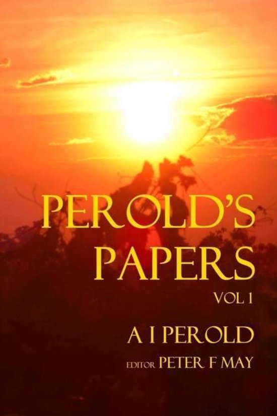 Perolds Papers Vol I | 9780956152343 | A I Perold | Boeken | bol
