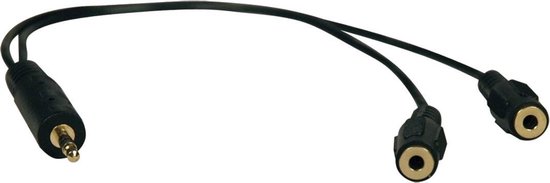 Tripp Lite P313-001 audio kabel 0,3 m 3.5mm 2 x 3.5mm Zwart | bol