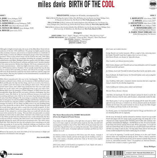 Birth Of The Cool (LP), Miles Davis | LP (album) | Muziek | bol