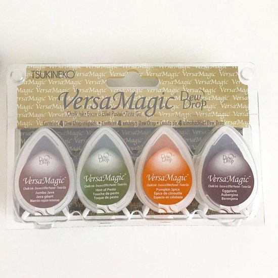 VersaMagic Dew Drop Harvest - set 4 dewdrops - jumbo java, hint of ...