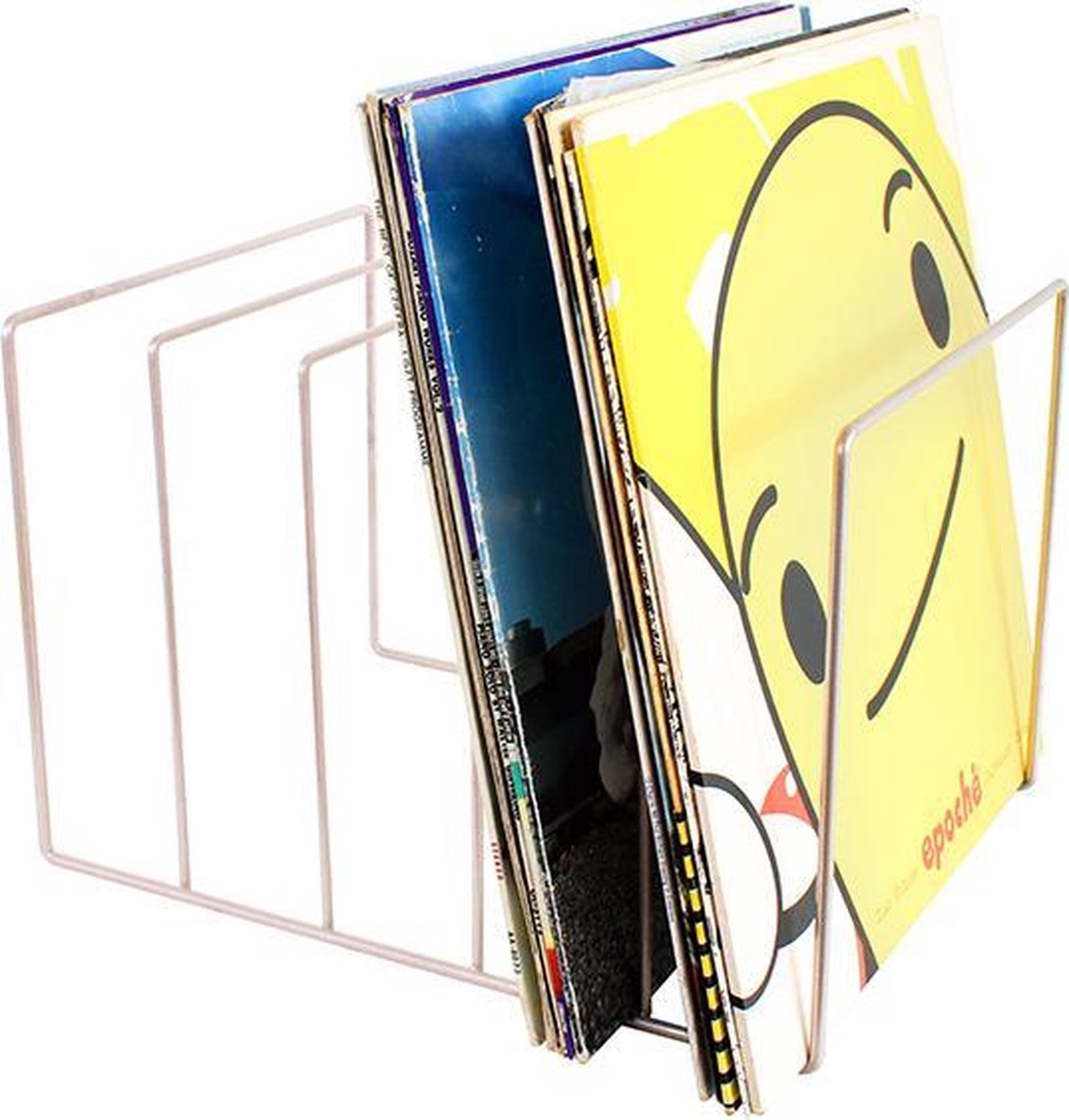 LP vinyl platen opbergrek - bladerrek 50 tot 60 vinyl lp platen - goud ...