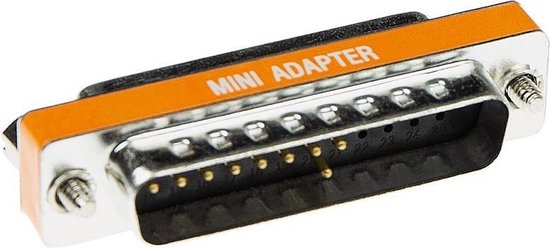 ACT D-sub Null Modem Adapter 25 polig male naar 25 polig female | bol.com