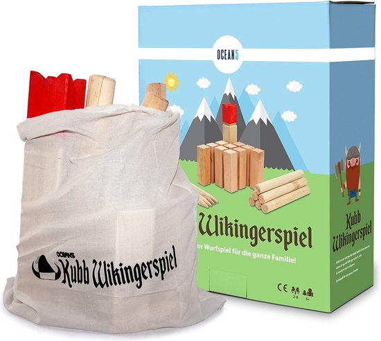 Gutos Premium Kubb spel - Massief Hout - Met draagzak - Vikingspel - Kubb original... | bol.com