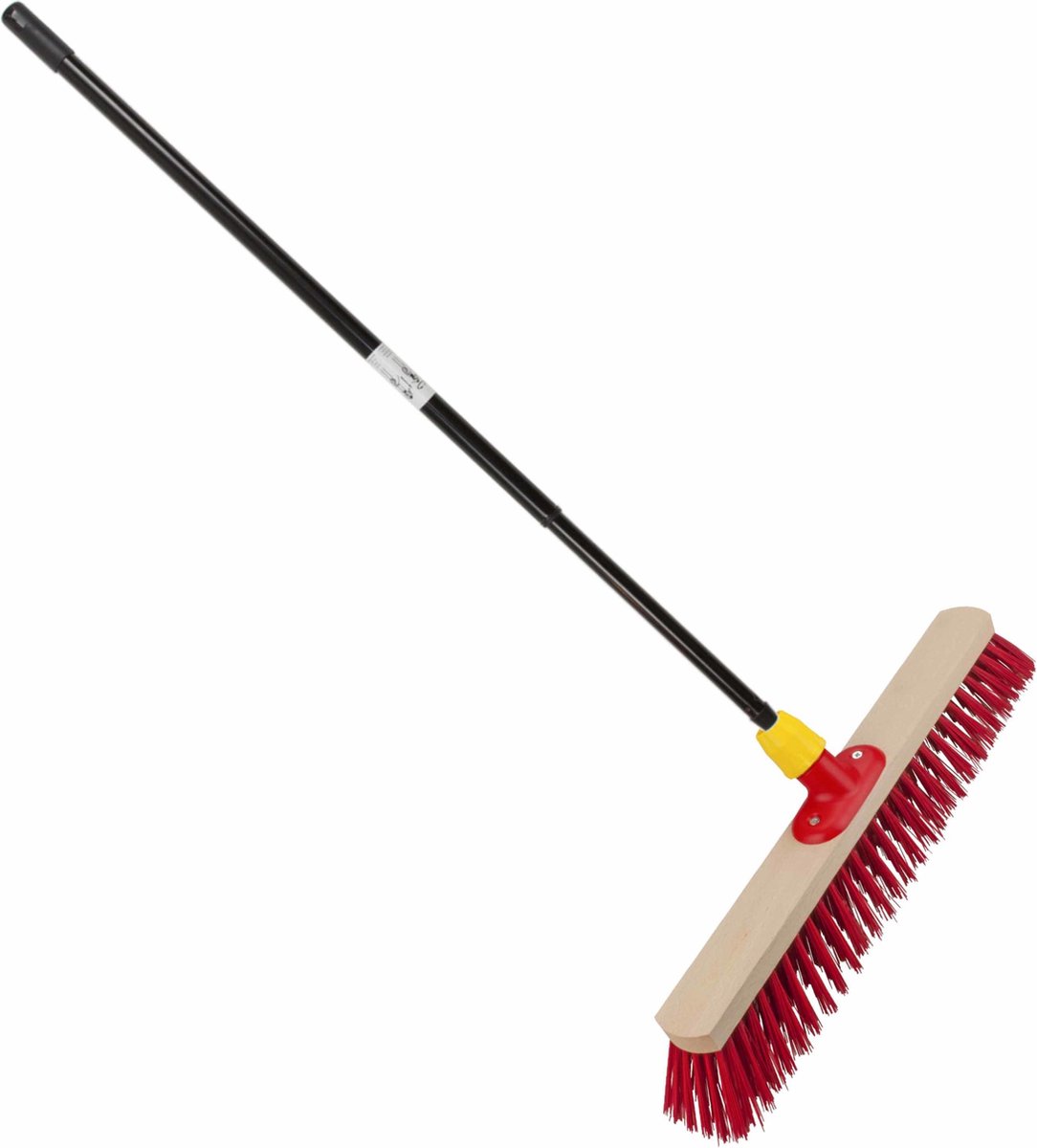 Balai de rue en bois / balai d'extérieur rouge elaston 40 cm avec ...