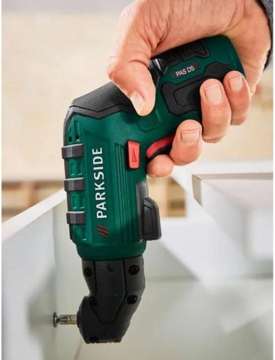 PARKSIDE Accu-schroefmachine - 4-in-1 met 4 opzetstukken - 4V 1.5Ah ...